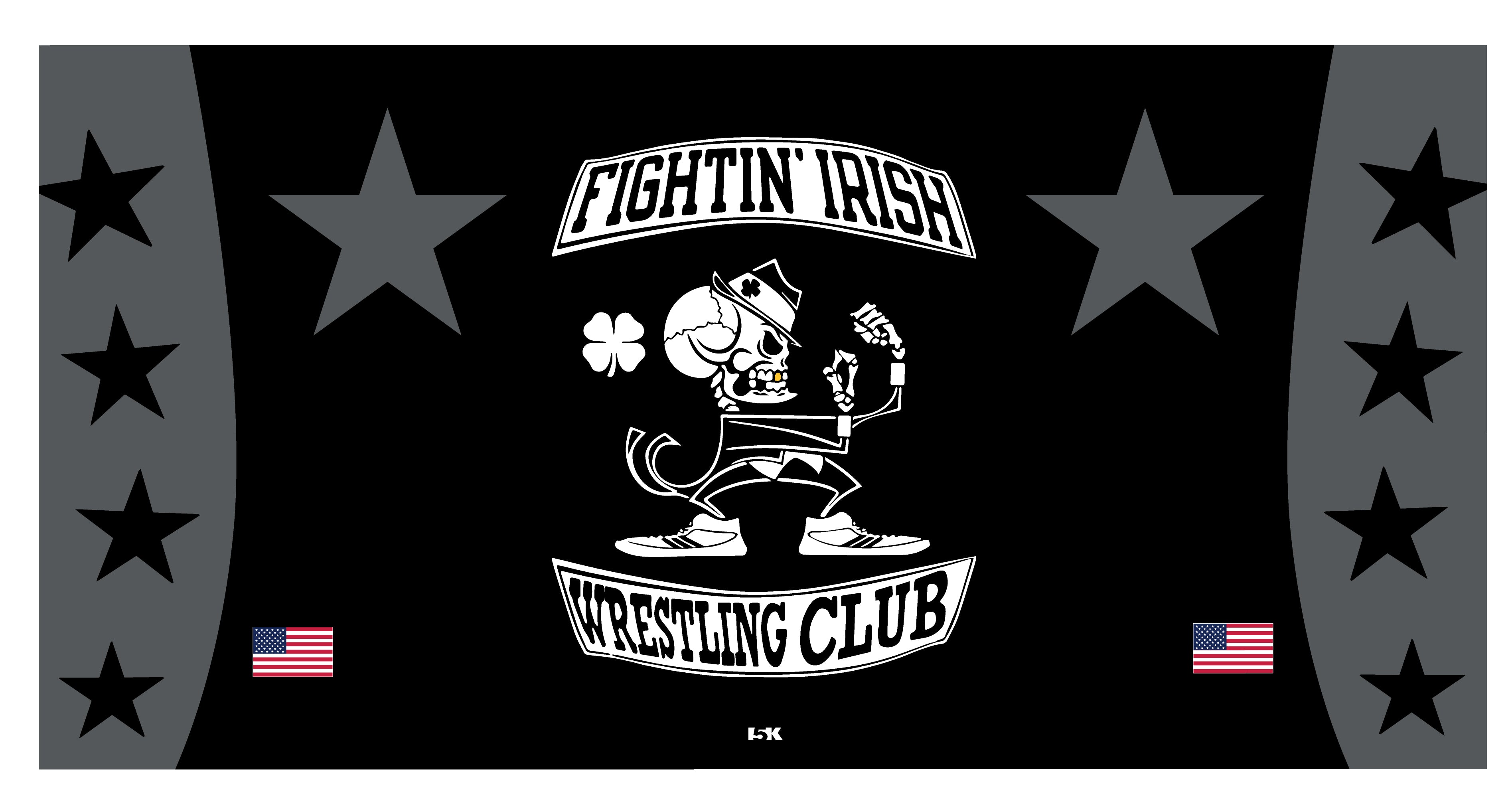 Fightin' Irish Wrestling Sublimated Banner (Horizontal) – 5K Sports