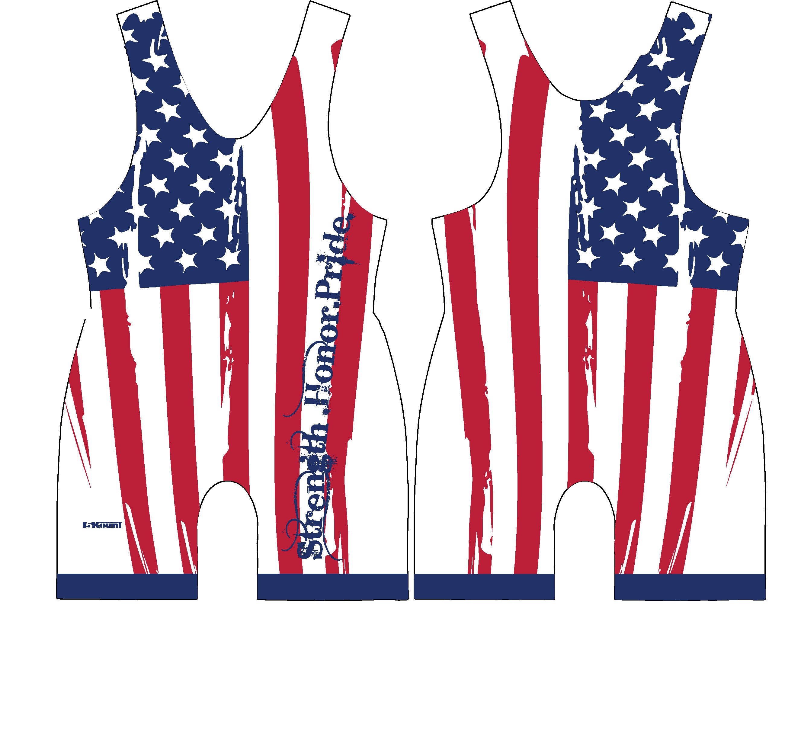 American Flag Singlet - White – 5K Sports