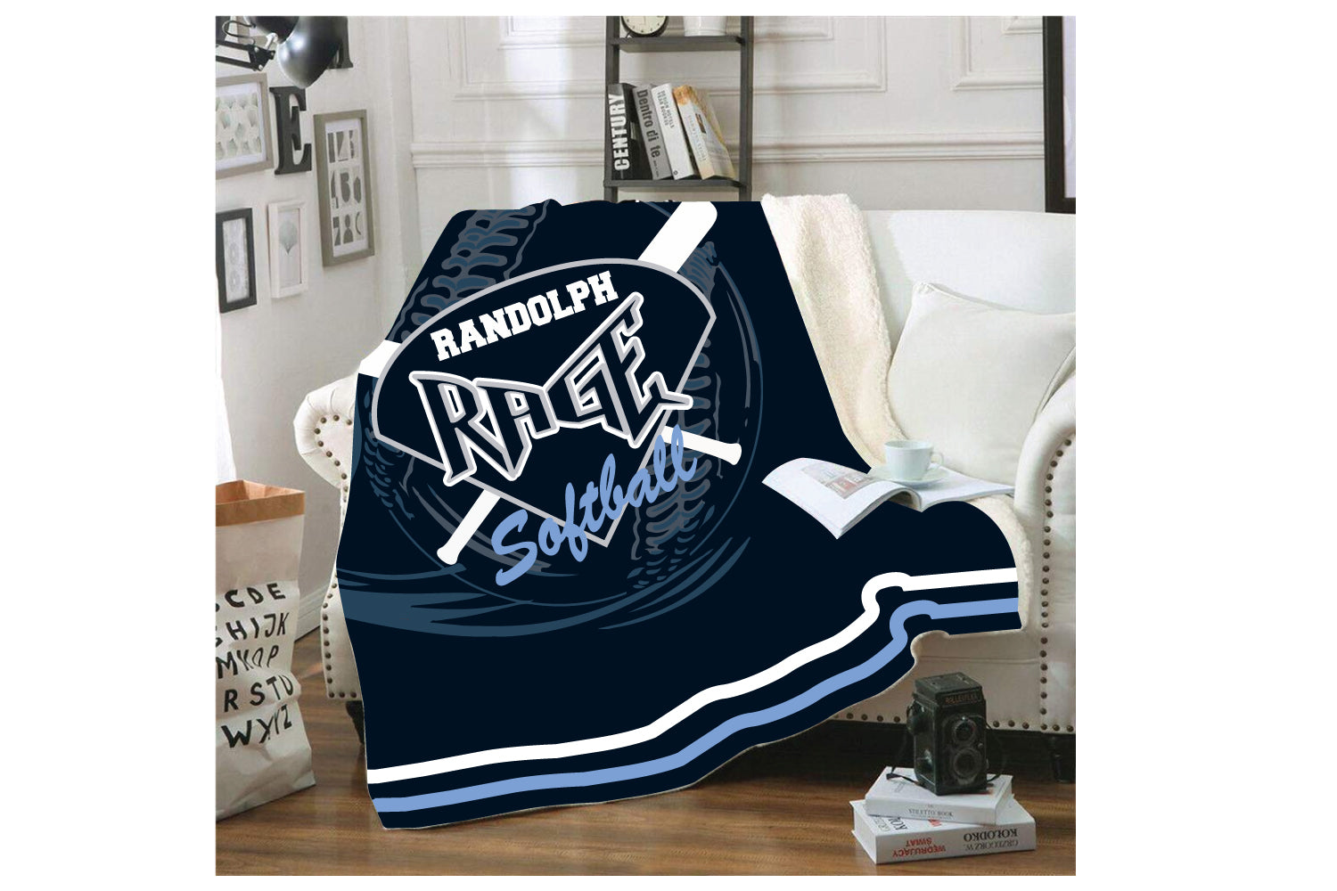 Randolph Rage Softball Sublimated Blanket – 5K Sports